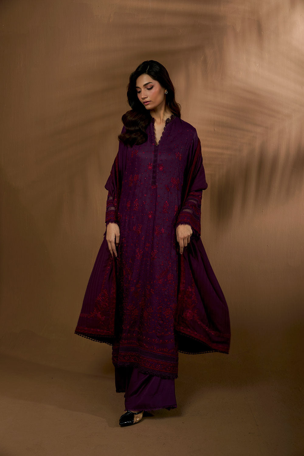 Design 2B Winter Shawl 2025 Unstitched – Sobia Nazir